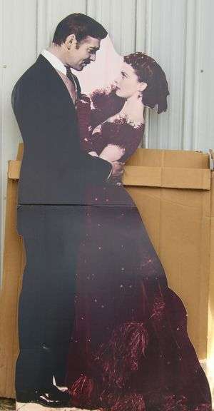 Life Size Stand-up of Clark Gable and Olivia DeHaviland as Rhett and ...