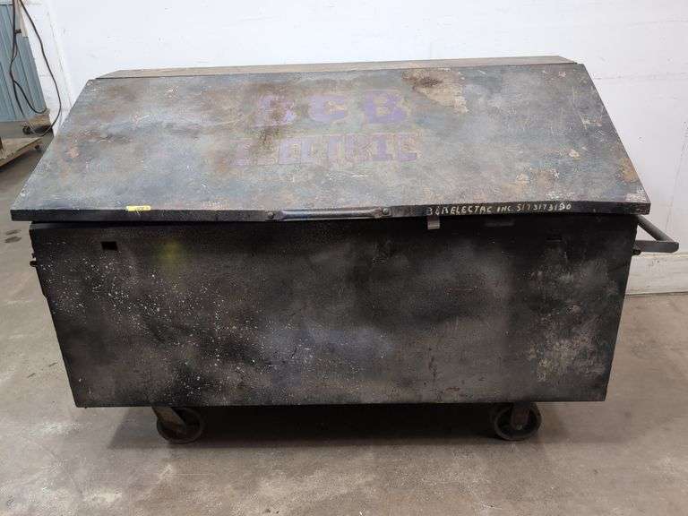 Huge metal job box with contents 60" x 30" x 42" tall - Lil Dusty ...