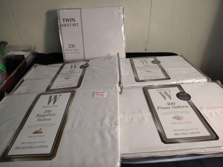 Twin sheet set & Flat sheets new in package - Lil Dusty Online Auctions ...