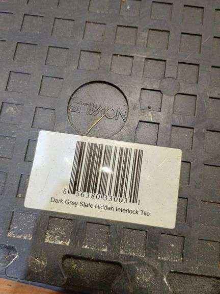 Dark grey slate interlock tiles. 8e - Lil Dusty Online Auctions - All ...