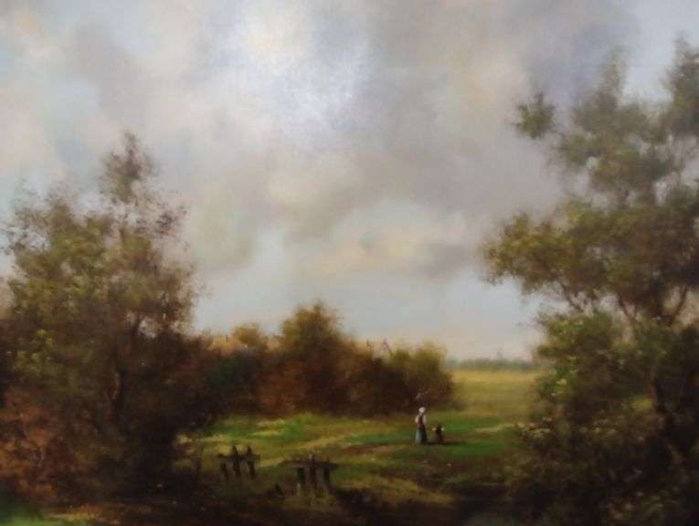 Landscape by Hans Runge original oil painting 31"×27" - Lil Dusty ...