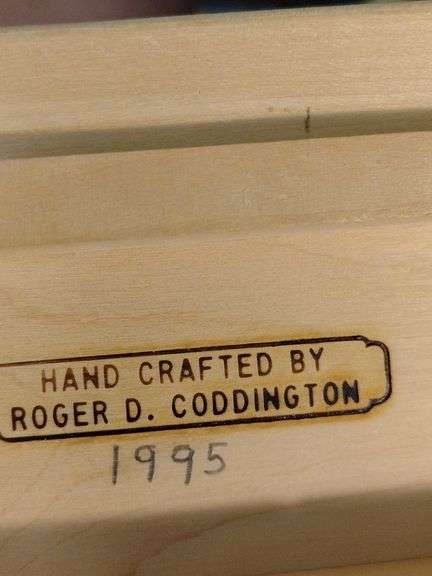 Signed Rodger D. Coddington wood truck - Lil Dusty Online Auctions ...
