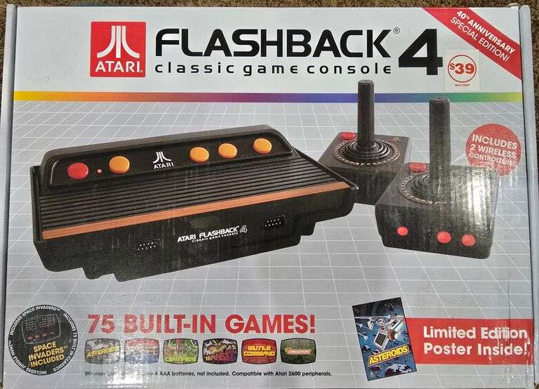 Atari Flashback 4 - Classic Game Console - Lil Dusty Online Auctions ...