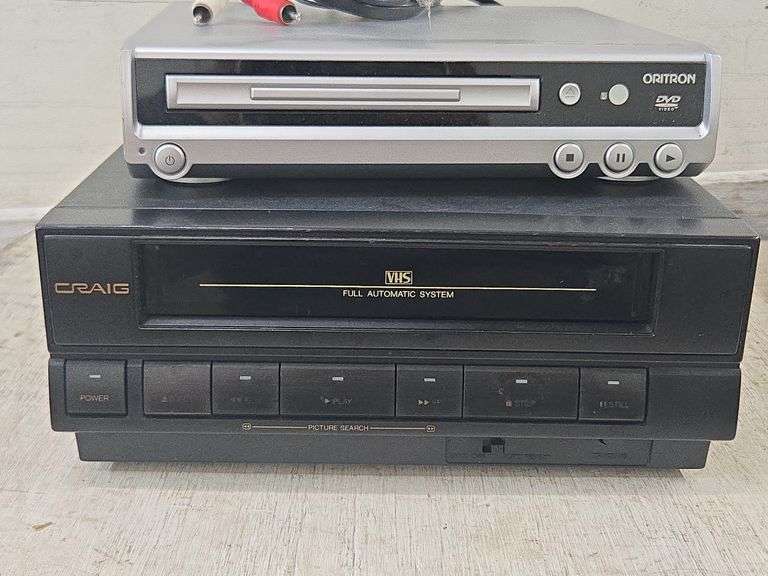 Craig VHS Full Automatic System & Oritron DVD Player. 6C - Lil Dusty ...