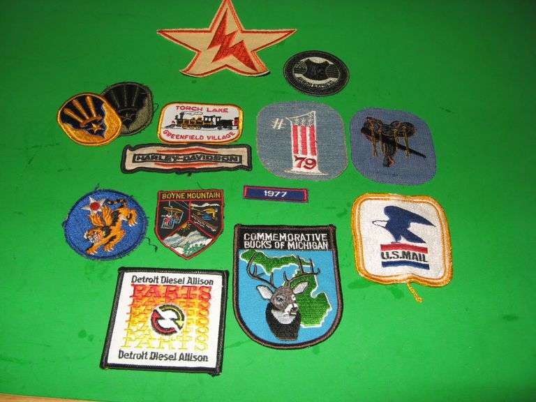 OLD PATCH LOT-HD-MILITARY-BUCKS OF MICH'-DETROIT DIESEL - Lil Dusty ...