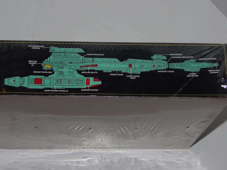 1991 Ertl Star Trek The Next Generation Klingon Battle Cruiser Model ...