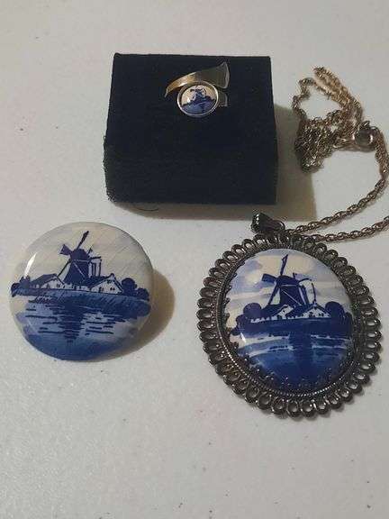 Vintage Delft Jewelry - Lil Dusty Online Auctions - All Estate Services ...