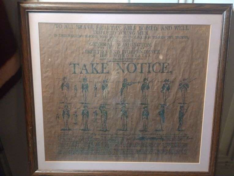 George Washington Call to Arms recruitment poster 18 1/2"×16 1/2" - Lil ...