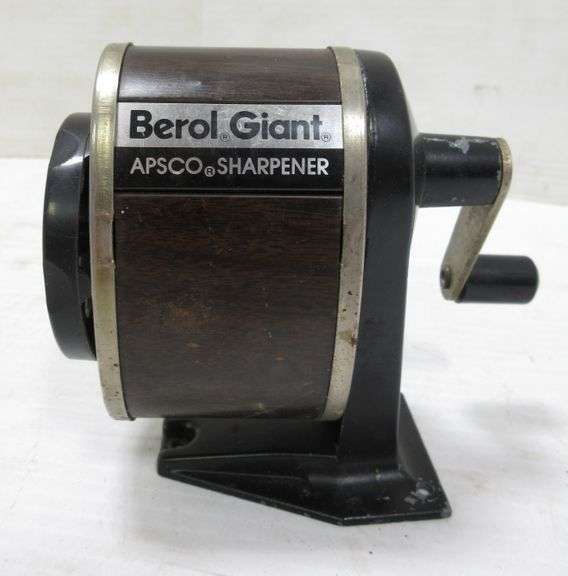 Berol Giant Apsco Pencil Sharpener, Six Sizes, Made in USA - Albrecht Auction Service