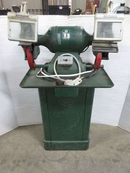 Walker Turner Pedestal 10" Bench Grinder, 1 HP, Three-Phase, 208/220 ...