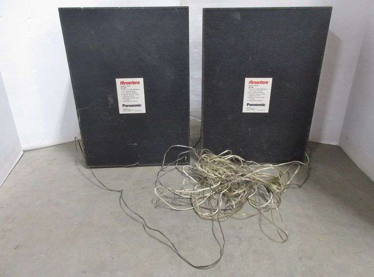 (2) Panasonic Thrusters Speakers - Albrecht Auction Service