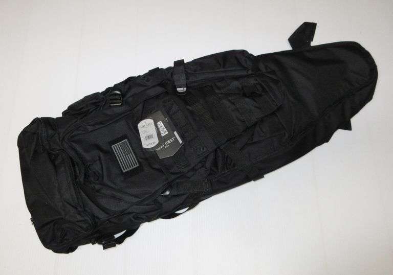 Black Tactical Rifle Backpack with Complete Molle Attachment System ...