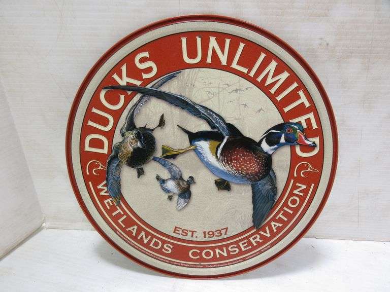 Ducks Unlimited Wetlands Conservation Tin Sign, US Made - Albrecht ...
