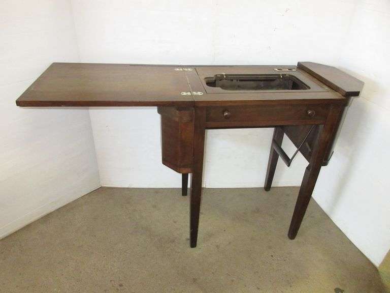 Sewing Machine Table, Martha Washington Model - Albrecht Auction Service