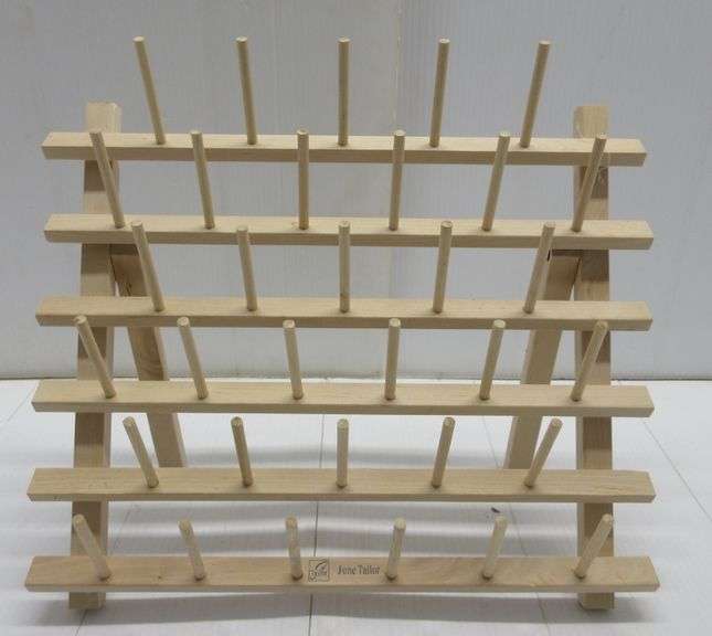 Thread Rack for Mid Size Cone Thread, Holds 33 Cones - Albrecht Auction ...