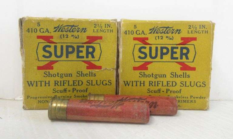 (10) Rounds of Older Winchester Super X .410-Gauge 2 1/2" Slugs ...