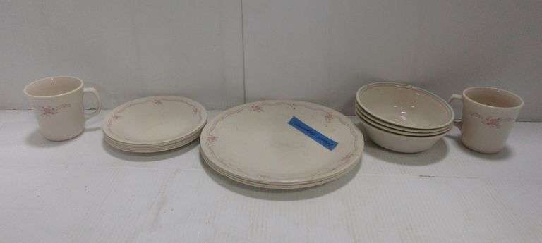 16-Piece Corelle English Breakfast Set, Includes: 4- Dinner Plates, 6 ...