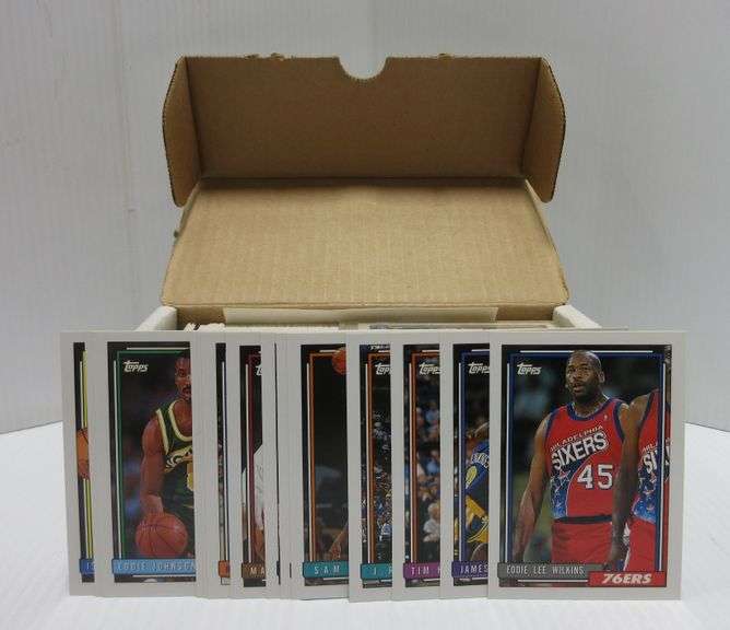 1992 Topps Basketball Series 1 and 2 Complete Sets, Include: Shaq ...