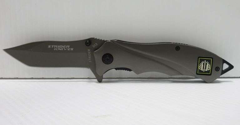 Strider Knife with 3" Spring Assist Blade, Window Breaker, and Belt ...