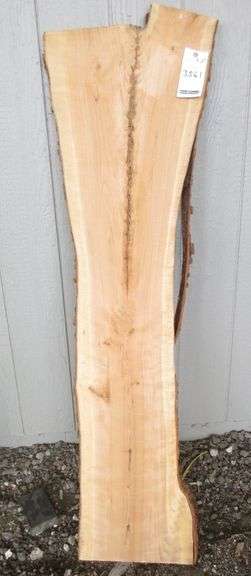 Cherry Slab, Live Edge, Rough Sawn, Size Varies - Albrecht Auction Service