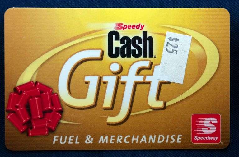 $25 Speedway Gift Card - Albrecht Auction Service