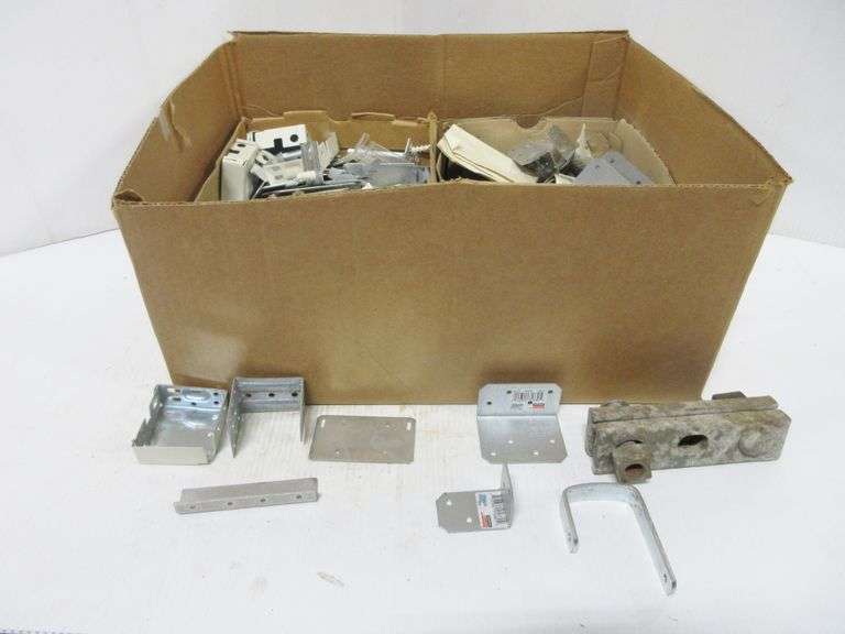 (2) Large Boxes of Brackets - Albrecht Auction Service
