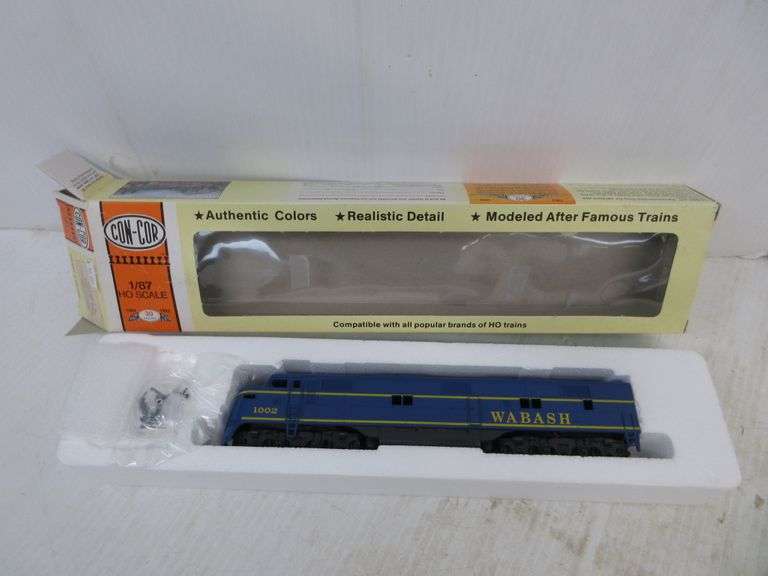 Older Wabash Engine No. 1002, HO Scale, Con Cor Co., 1/87 Scale ...