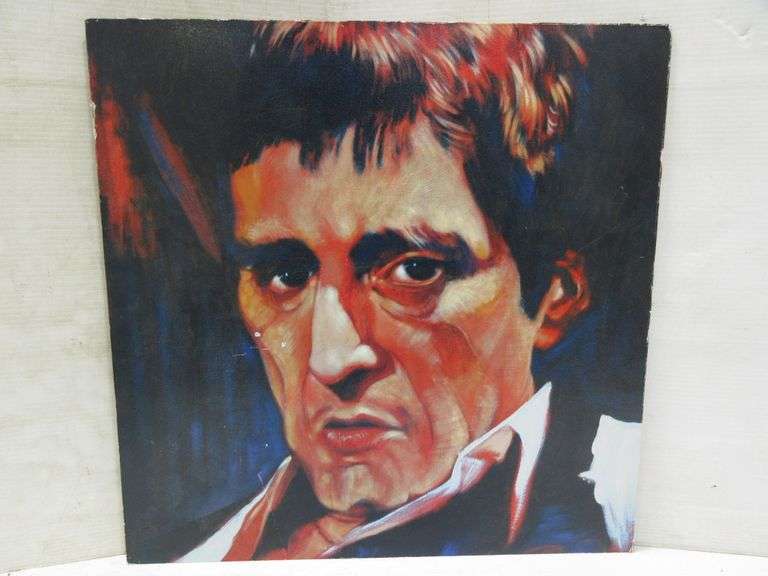 Vintage Portrait of Classic Drug Dealer, Tony Montana "Scarface", 1983 ...
