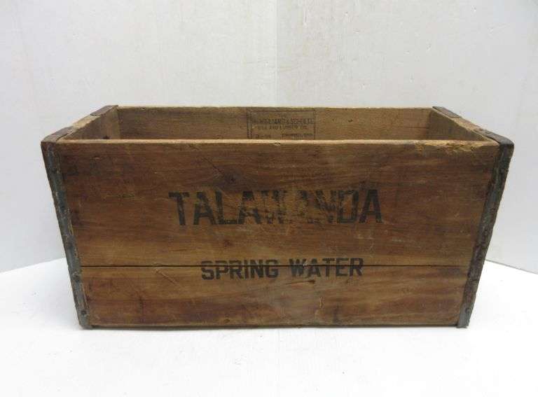 Older Talawanda Spring Water Wooden Crate - Albrecht Auction Service