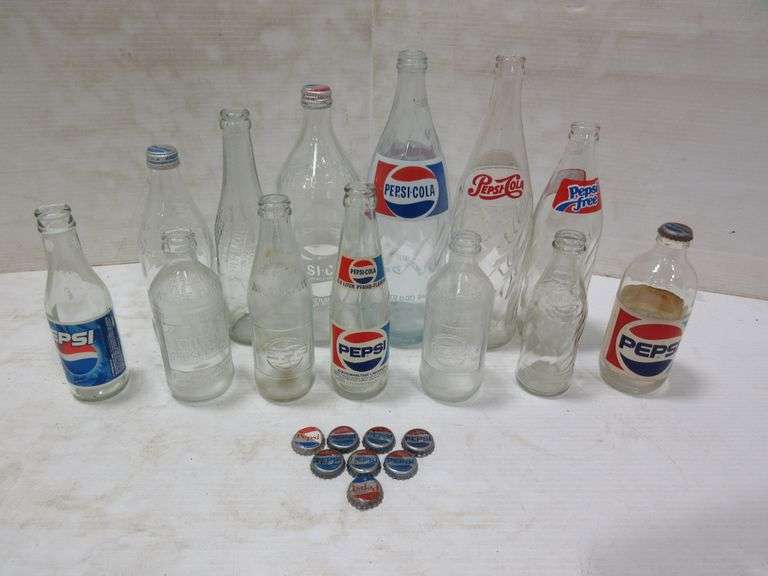 (13) Various Sizes of Pepsi Bottles and Some Tin Caps - Albrecht ...