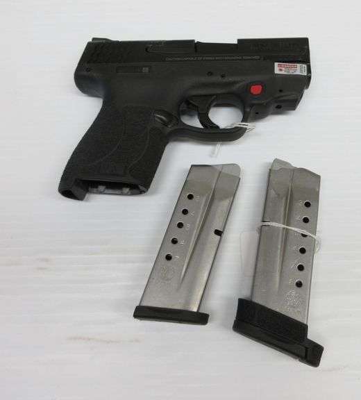 Smith & Wesson M&P 9 Shield 9mm Pistol with Laser Light and (2) Mags ...