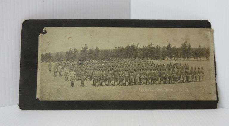 WWI 1916 Army Photo of First Billion Michigan 33 Inf., Soldiers Info on ...