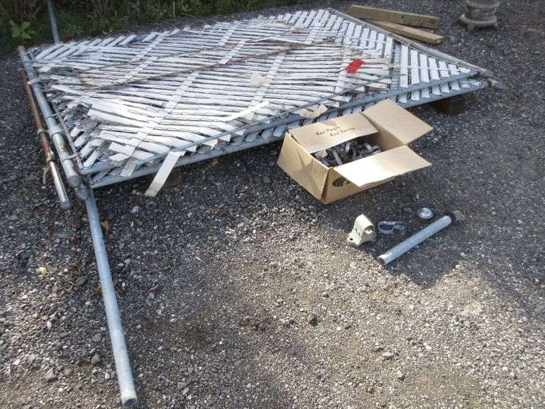 (4) Gates and Fencing, Include: Corner Cage, 17'W x 20'D; Chain Link ...