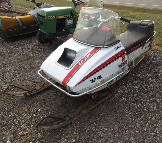 1973 Yamaha GP338 Snowmobile, Keys, Bill of Sale, and Oil Injection ...
