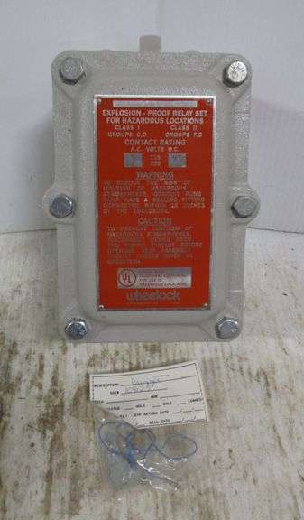 Wheelock Explosion Proof Relay Set for Hazardous Locations - Albrecht ...
