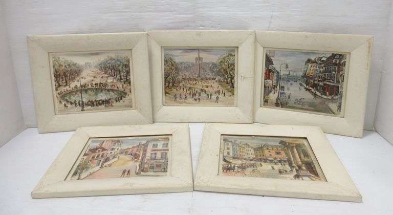 (5) J. Anthony Buzzelli Prints in Old Wood Frames - Albrecht Auction ...