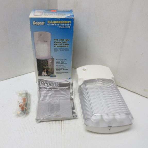 Regent Fluorescent 42W Fixture Coolux, White, Operates on Standard 120V ...