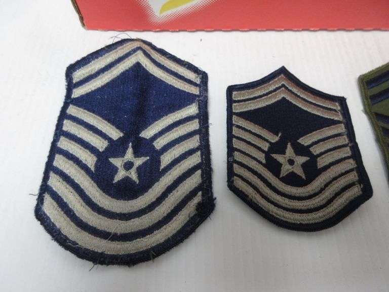 (81) Old Air Force Patches, Includes Over 60- Rank Patches, Blue and ...