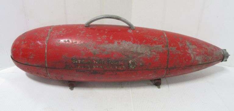 1941 Bantam Porto-Power Torpedo Shape Metal Tool Box, Made by Blackhawk ...