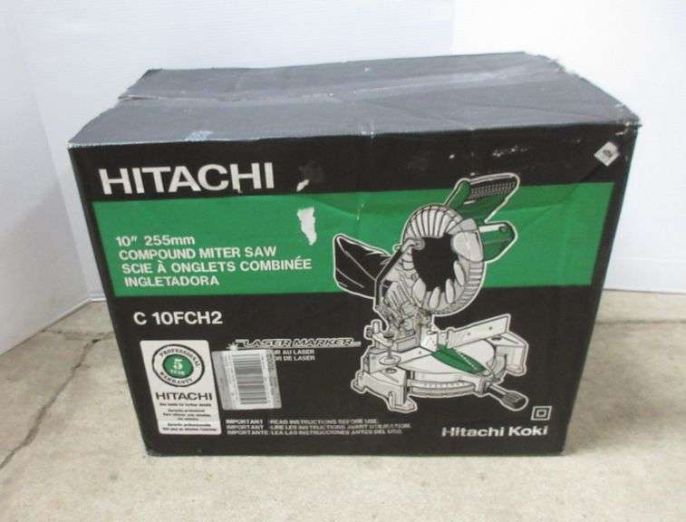 Hitachi 15 AMP 10" Single Bevel Compound Miter Saw with Laser Marker ...