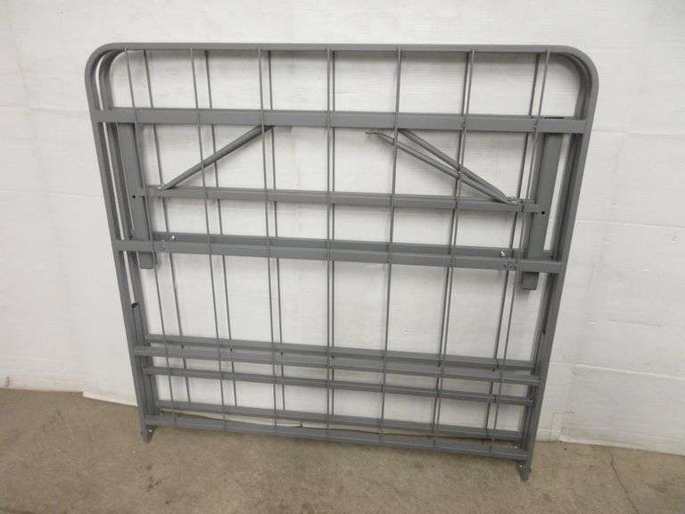 Metal Foldable Cot Frame, Twin Size - Albrecht Auction Service