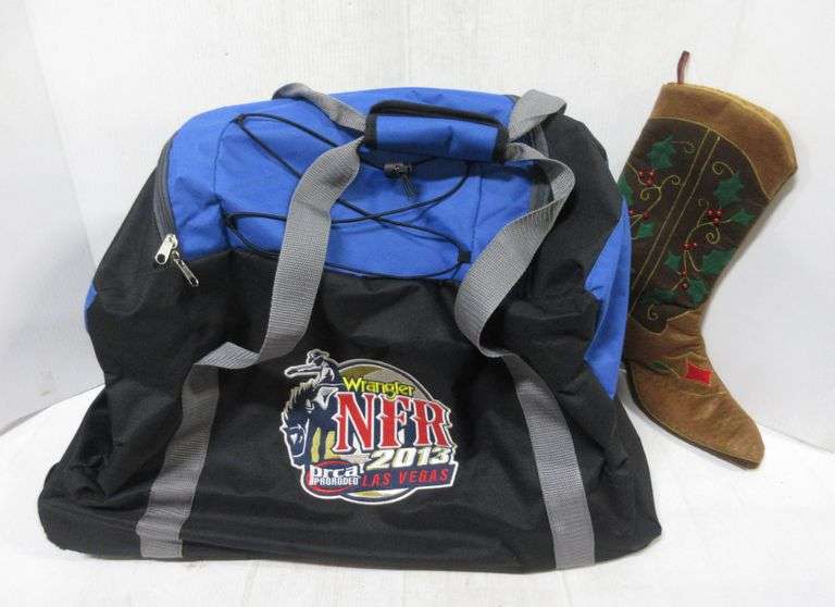 NFR Wrangler 2013 Las Vegas Duffle Bag, Very Good, Has Some Fraying on ...