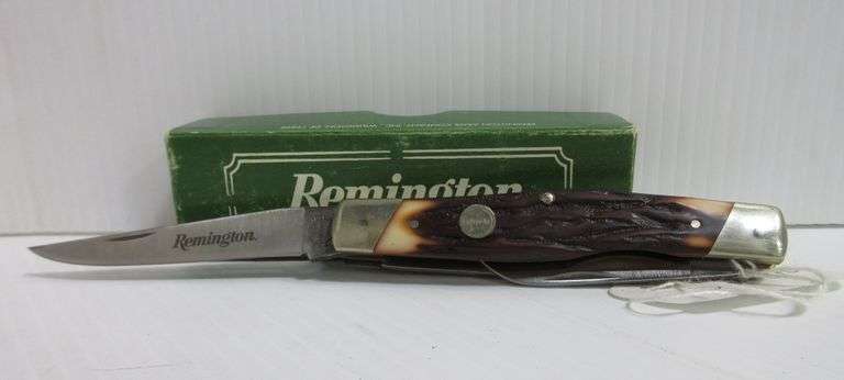 Remington Folding Knife in Original Box with Paperwork, R2-D Waterfowl ...