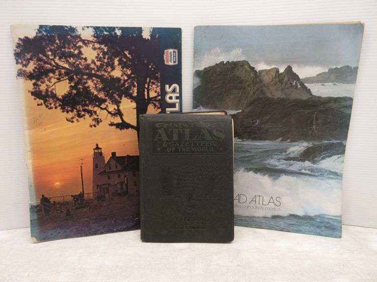New Era Atlas and Gazetteer of the World 1935 Vivid Color Maps, and ...