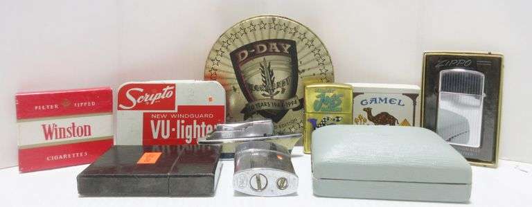 Empty Lighter Tin; Scripto Lighter; Zippo Lighter; Winston Lighter ...