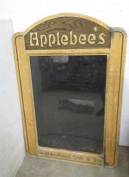 Old Applebee's Restaurant Advertising Mirror - Albrecht Auction Service