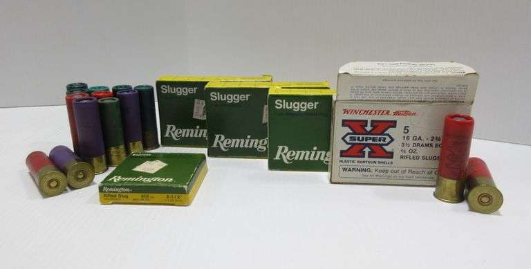 Shotgun Slugs/Buckshot Ammo, Include: (15) Rounds of Remington 12-Gauge ...
