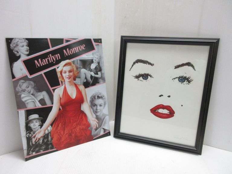 Marilyn Monroe Tin Sign, and Marilyn Monroe Framed Artwork - Albrecht ...