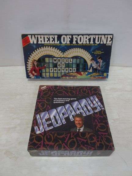 Original Jeopardy and Wheel of Fortune Board Games - Albrecht Auction ...