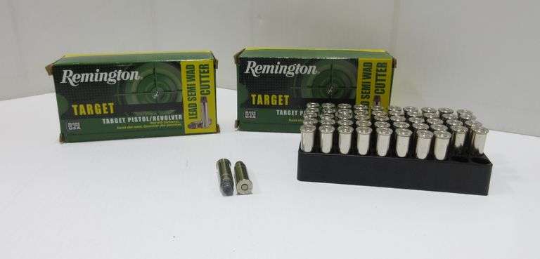 (100) Rounds of Remington .38 Special Target Ammo, 158-Grain SWC ...